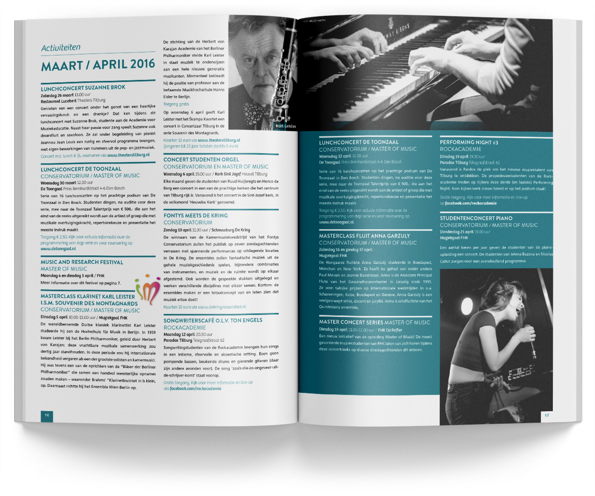 Music magazine - Creatief bureau Blend & Blink